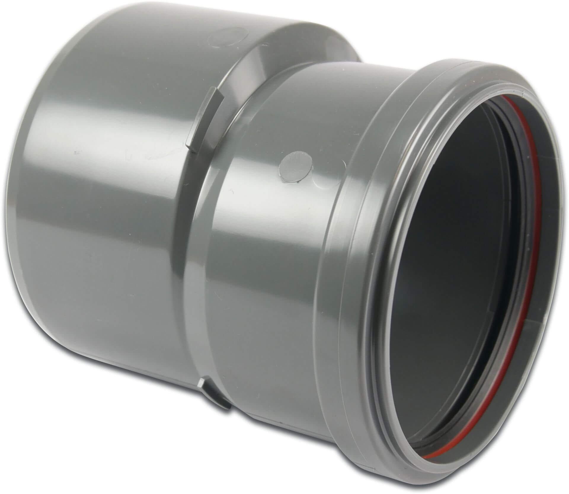 Drainage reducer bush PVC-U 200 mm x 315 mm SN4 ring seal x spigot grey ...