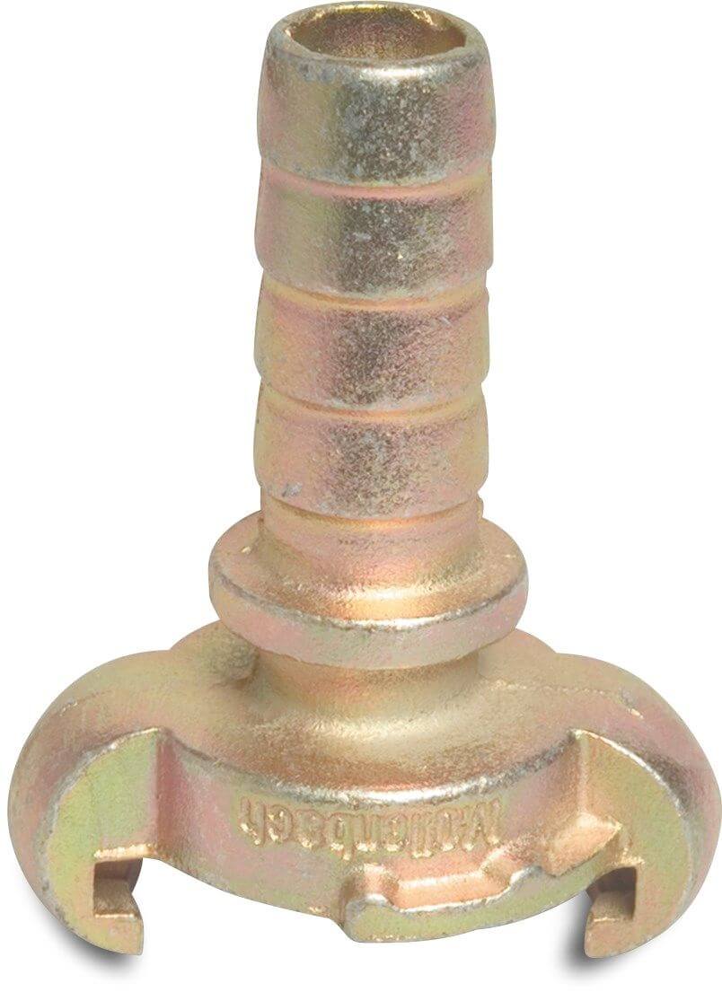 Embout pour air comprimé avec crochets avec bord de sécurité